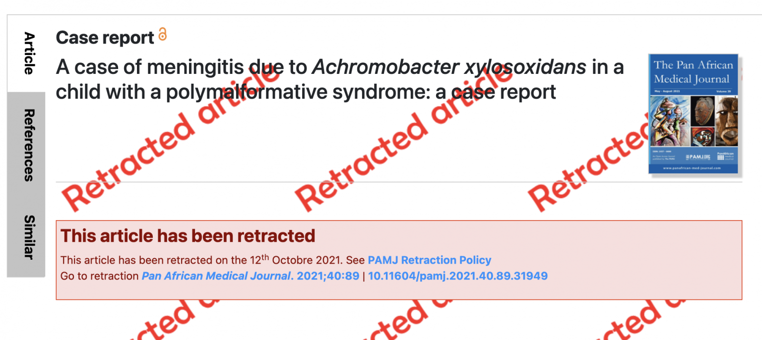 ‘Clear evidence of theft’ brings down meningitis paper with dodgy ...