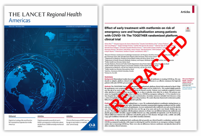 Lancet journal retracts COVID-19 metformin paper nearly 2 years after ...